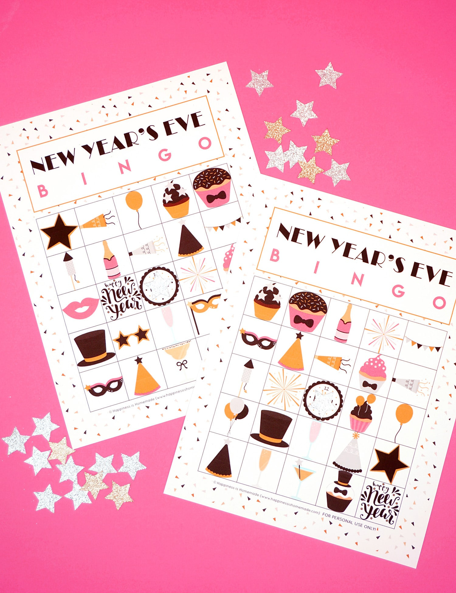 Printable New Years Eve Bingo Cards Printable Bingo Cards