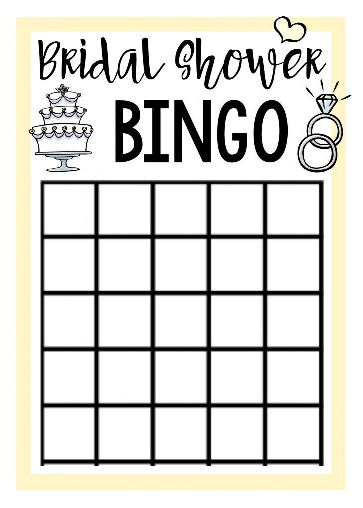 Printable Bridal Bingo Cards Printable Bingo Cards