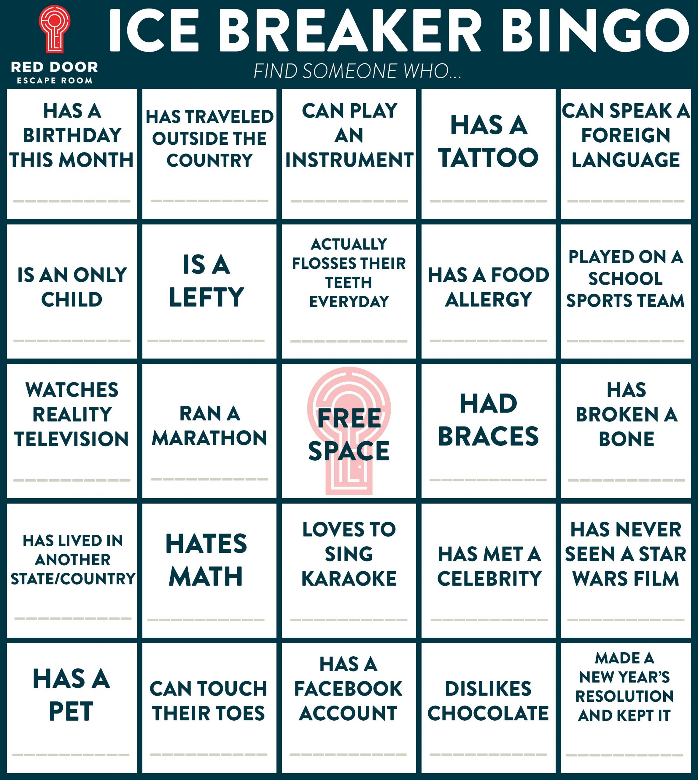 Welcome Red Door Blog Ice Breaker Games For Adults Printable 
